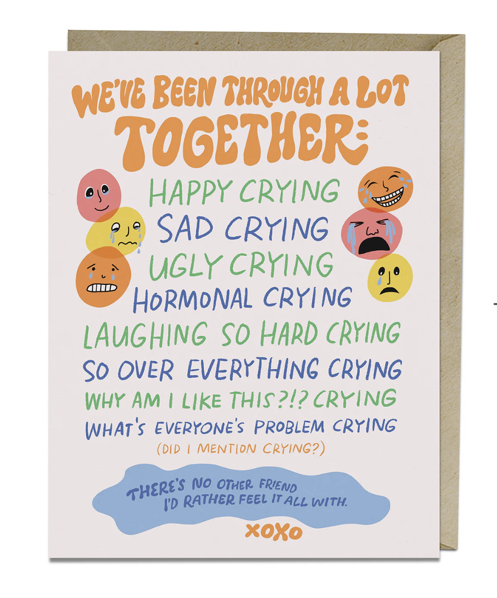 HAPPY CRYING - CARD – A Quirk of Fate